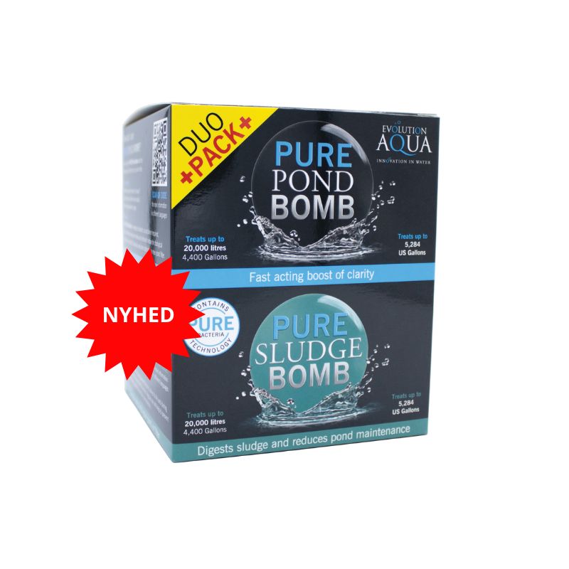 Få en ren sund og klar havedam med Pure Pond Bomb & Pure Sludge Bomb